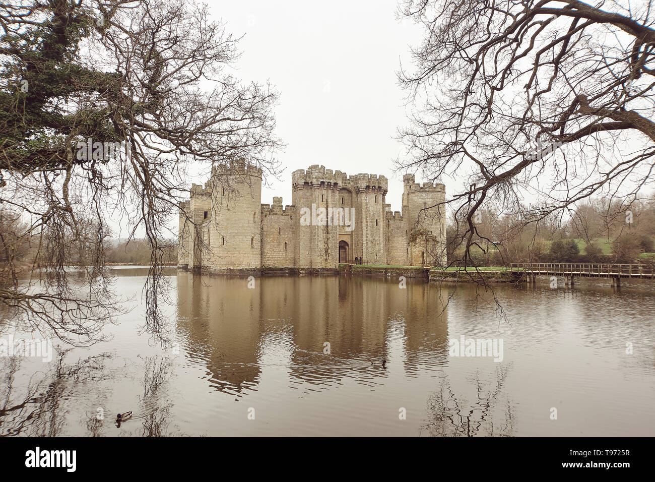 Bodiam Castle is a 14th-century moated castle near Robertsbridge in ...
