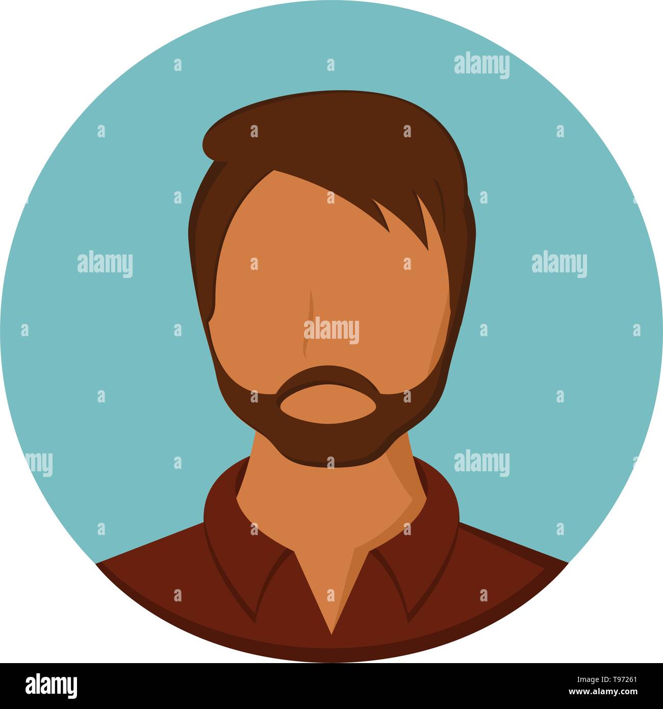 Isolated beauty avatar of a man Stock Vector Image & Art - Alamy
