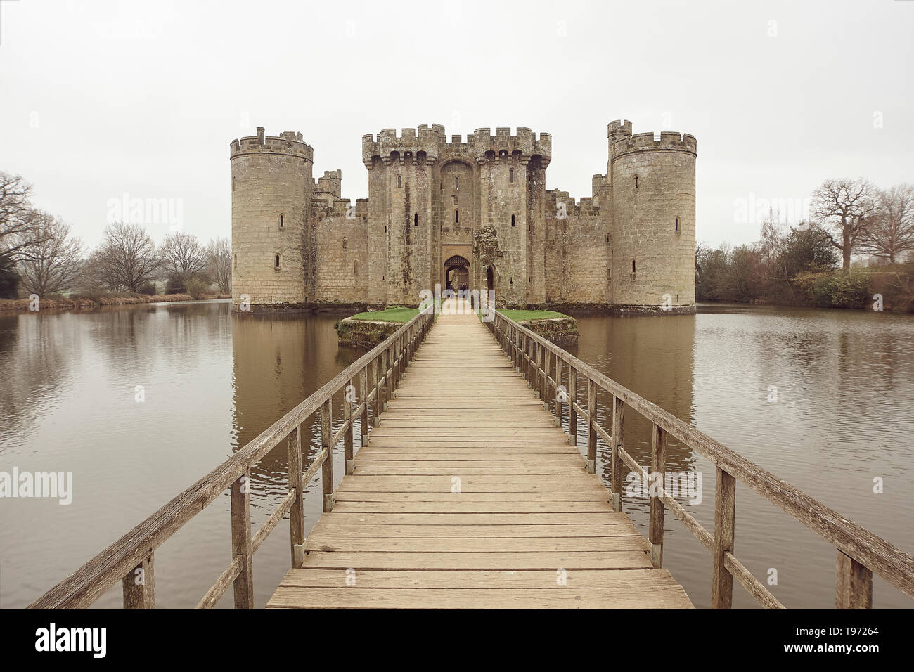 Bodiam Castle is a 14th-century moated castle near Robertsbridge in ...