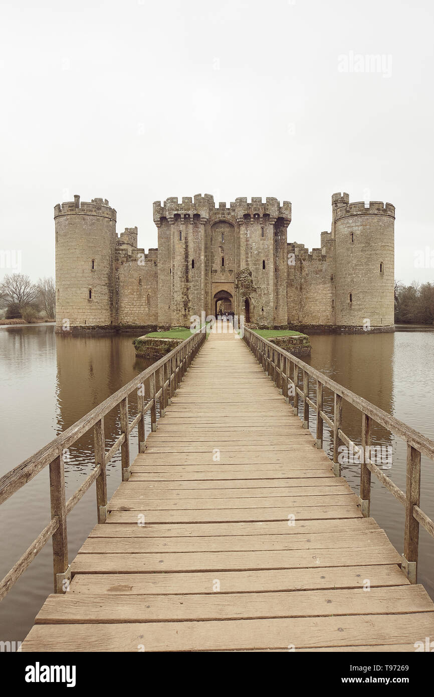 Bodiam Castle is a 14th-century moated castle near Robertsbridge in ...