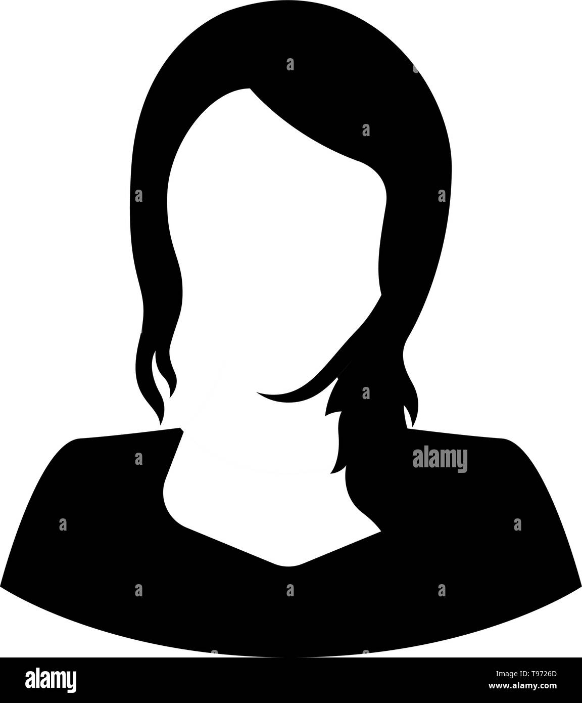 Avatar female woman social Black and White Stock Photos & Images - Alamy