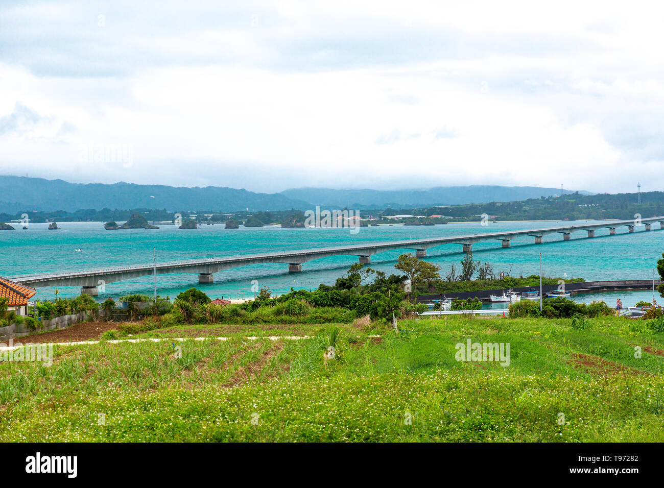 Kouri Ohashi is a bridge connecting Kouri Island in Nakijin village to ...