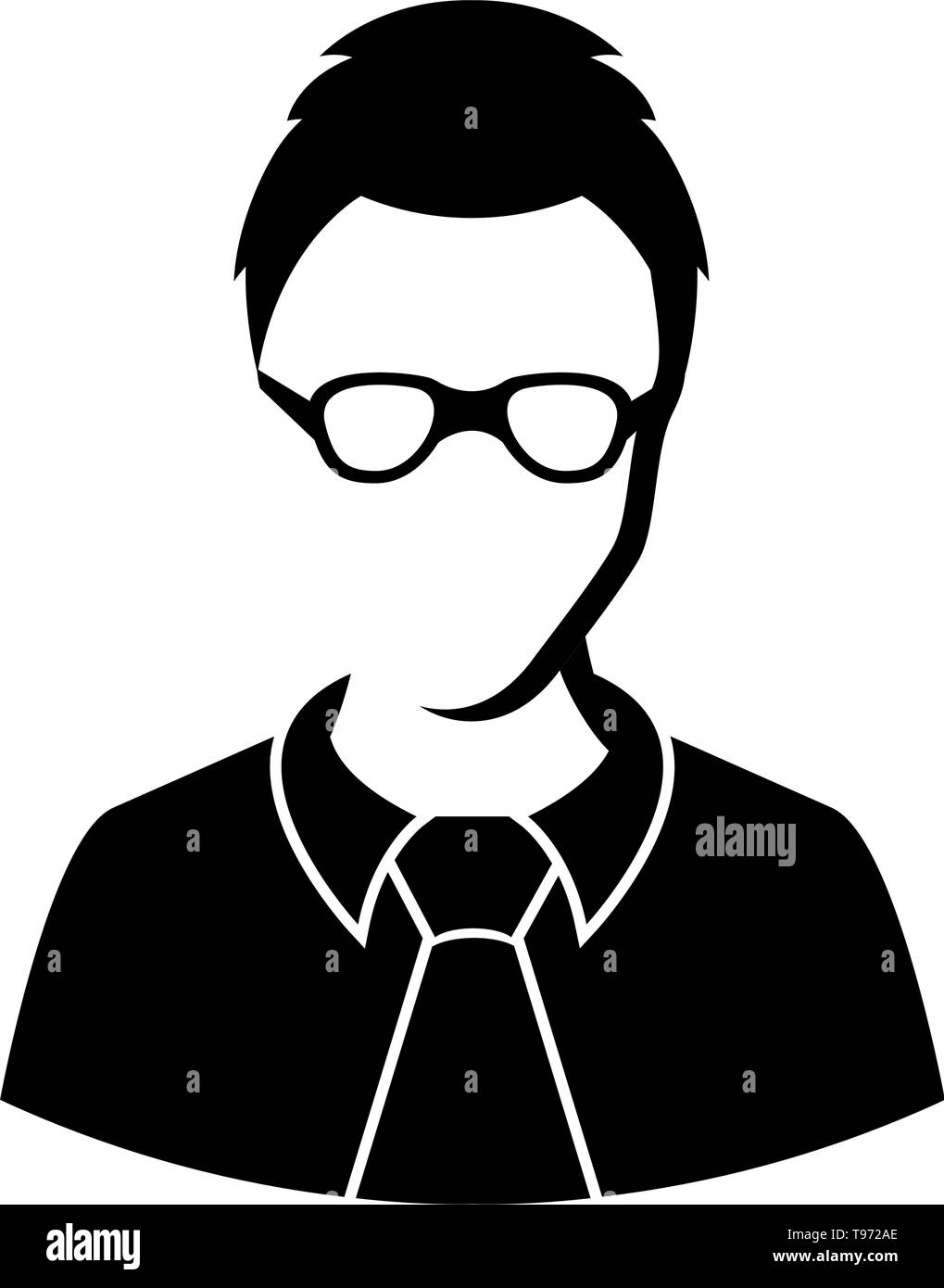 Man glasses icon male avatar Stock Vector Images - Alamy