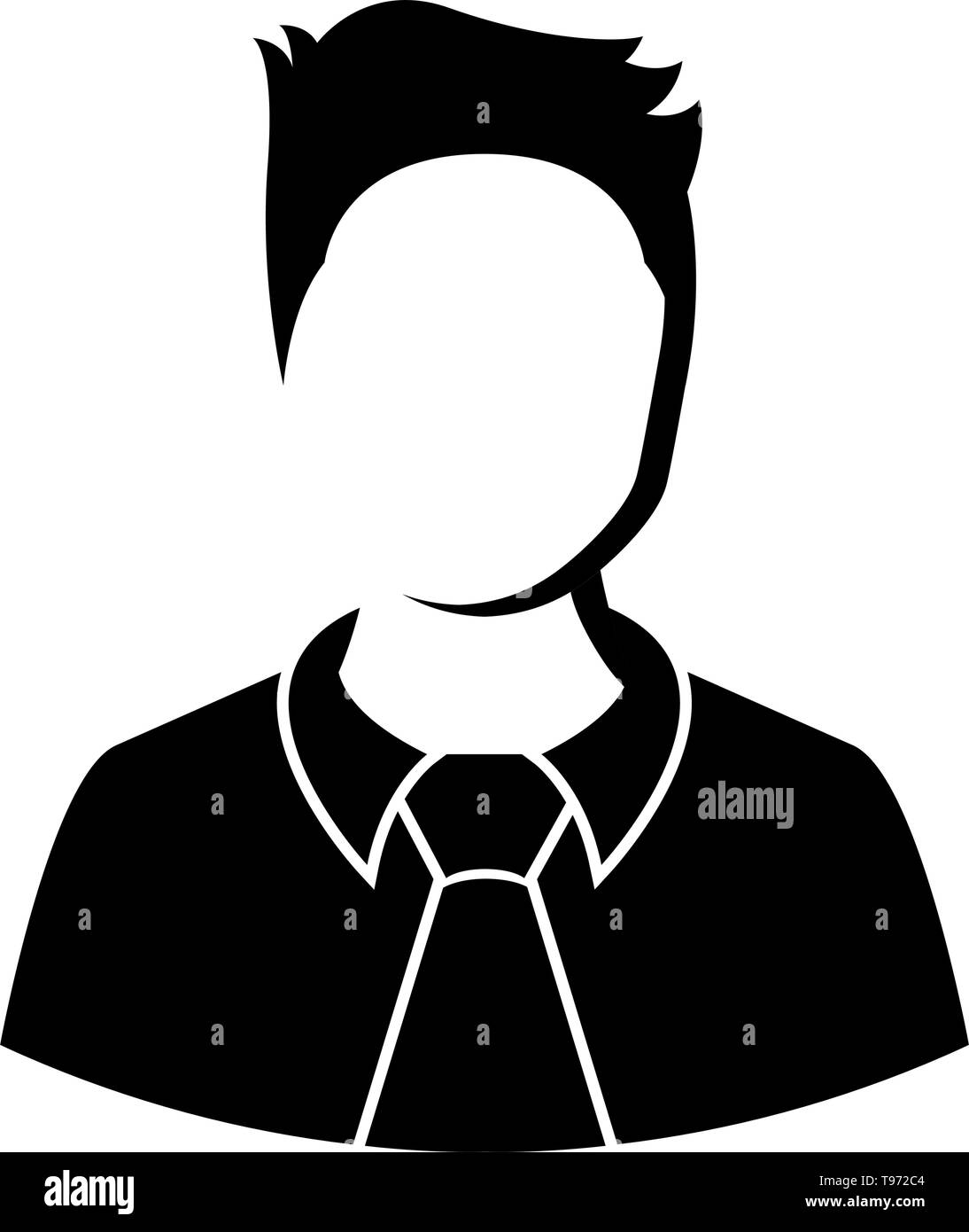 Isolated male avatar icon with tie Stock Vector Image & Art - Alamy