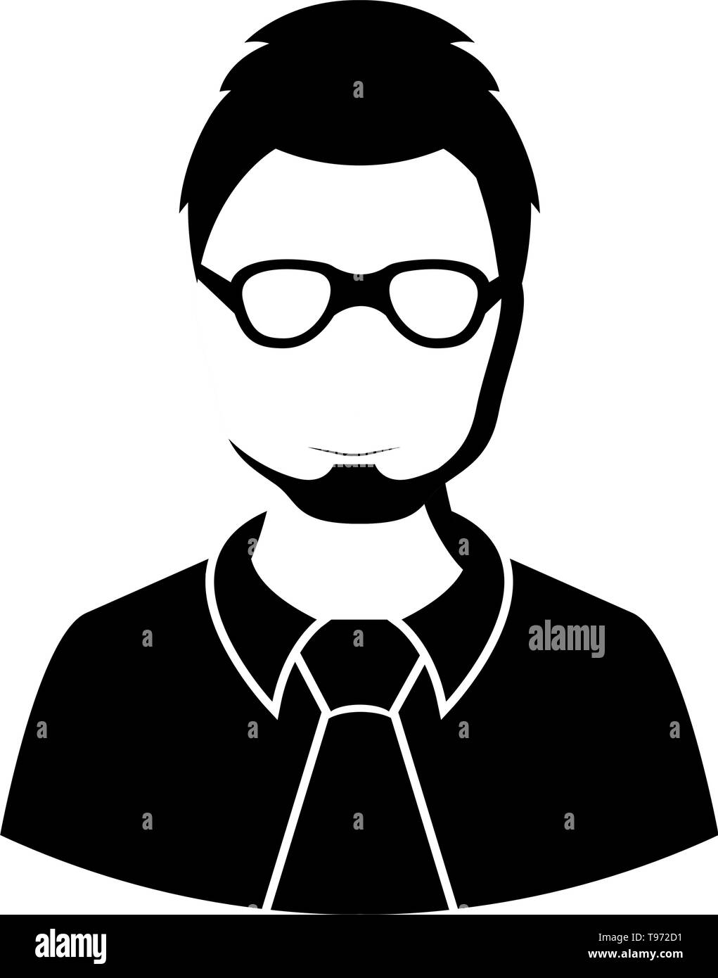 Beard man male avatar user Stock Vector Images - Alamy