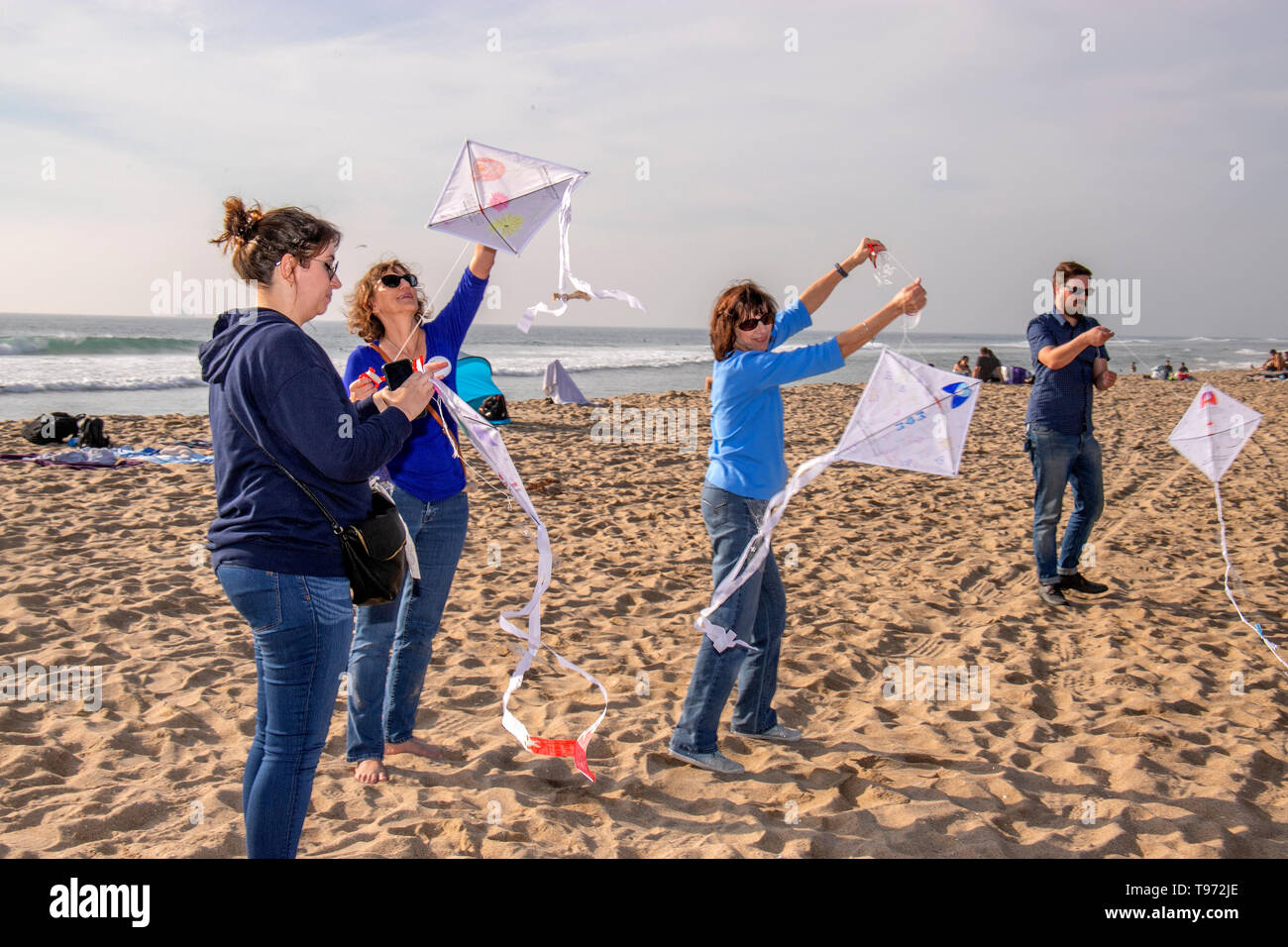 Struggling with wind hi-res stock photography and images - Alamy