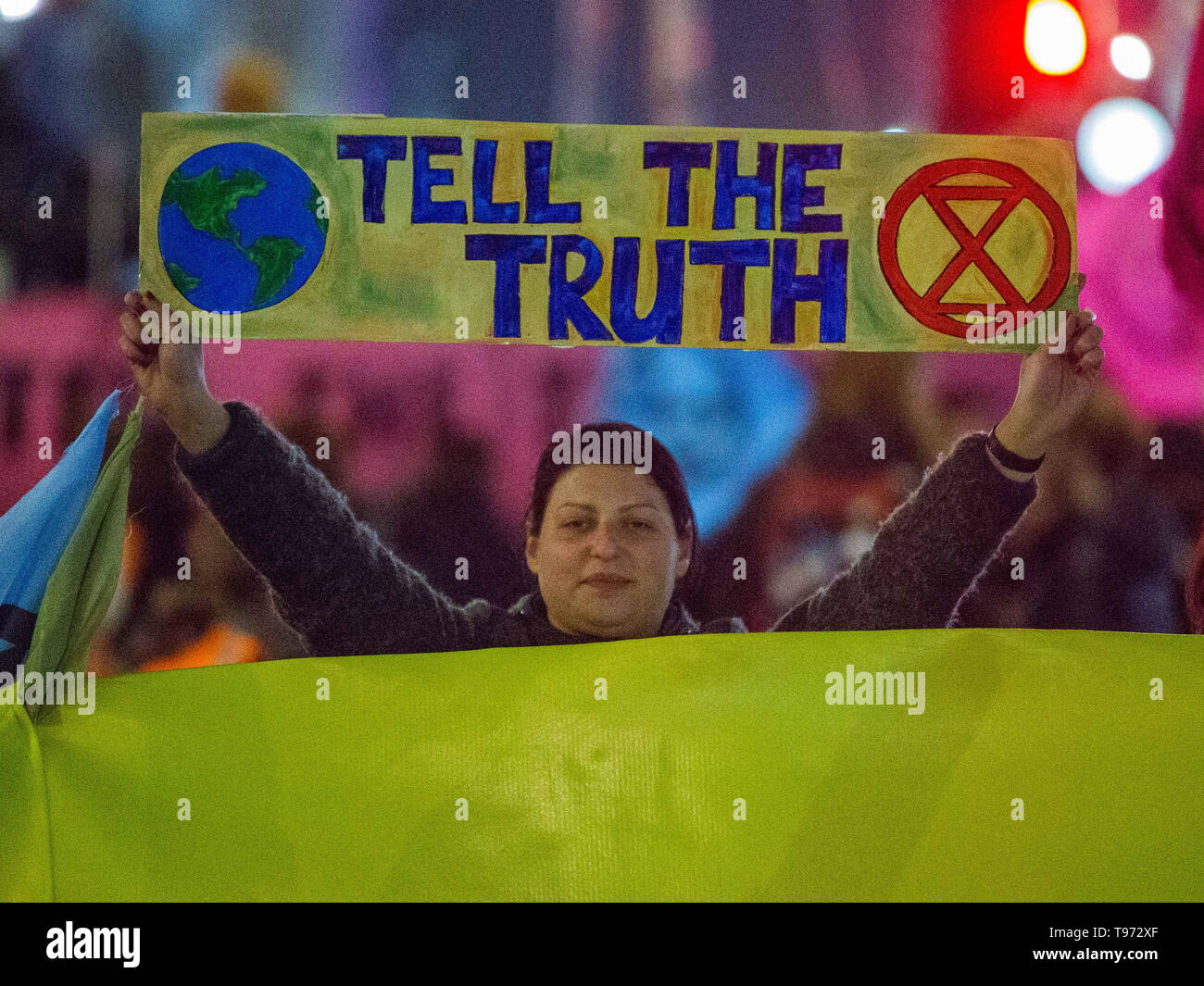 Climate protest group Extinction Rebellion block London’s Oxford Circus ...