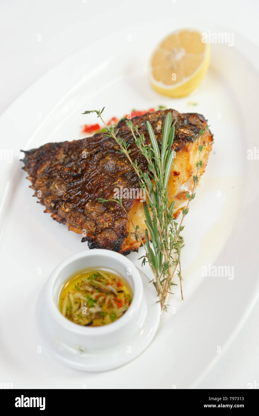 Grilled flounder hi-res stock photography and images - Alamy