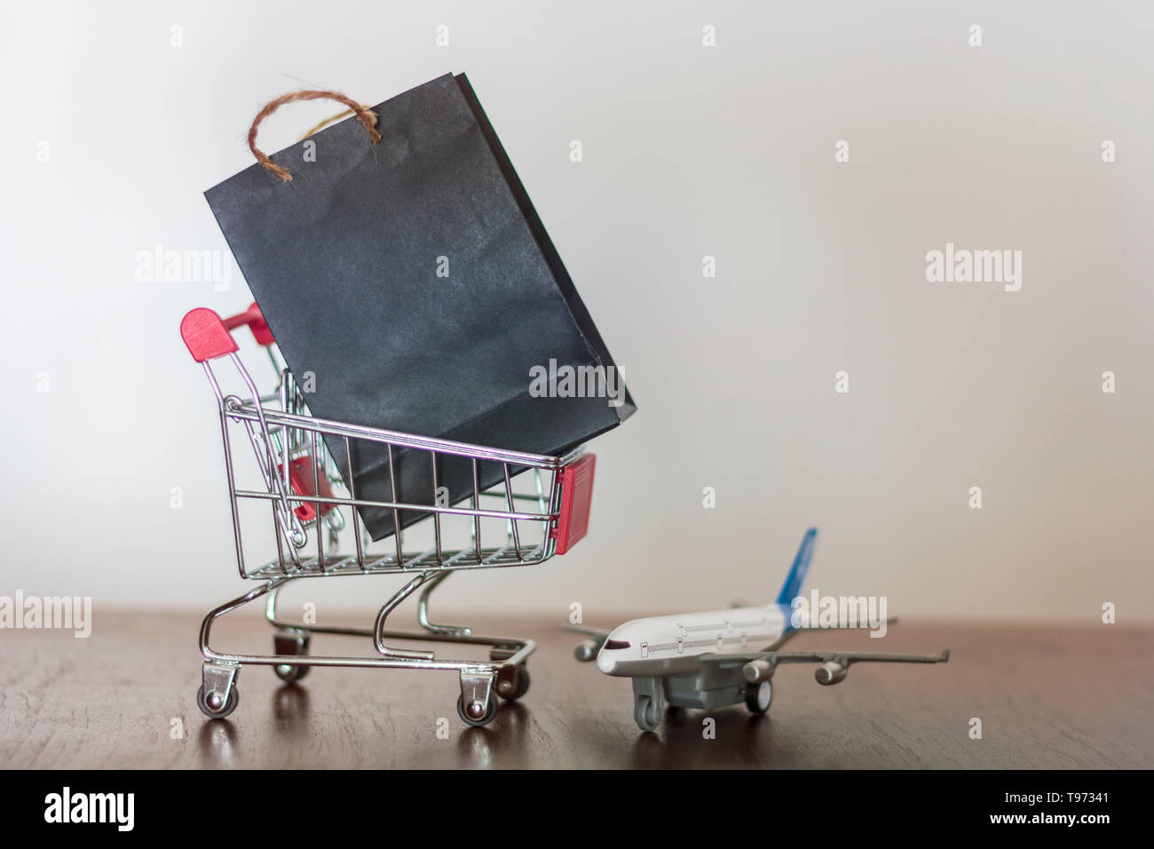 Shopping in the airplane hi-res stock photography and images - Alamy