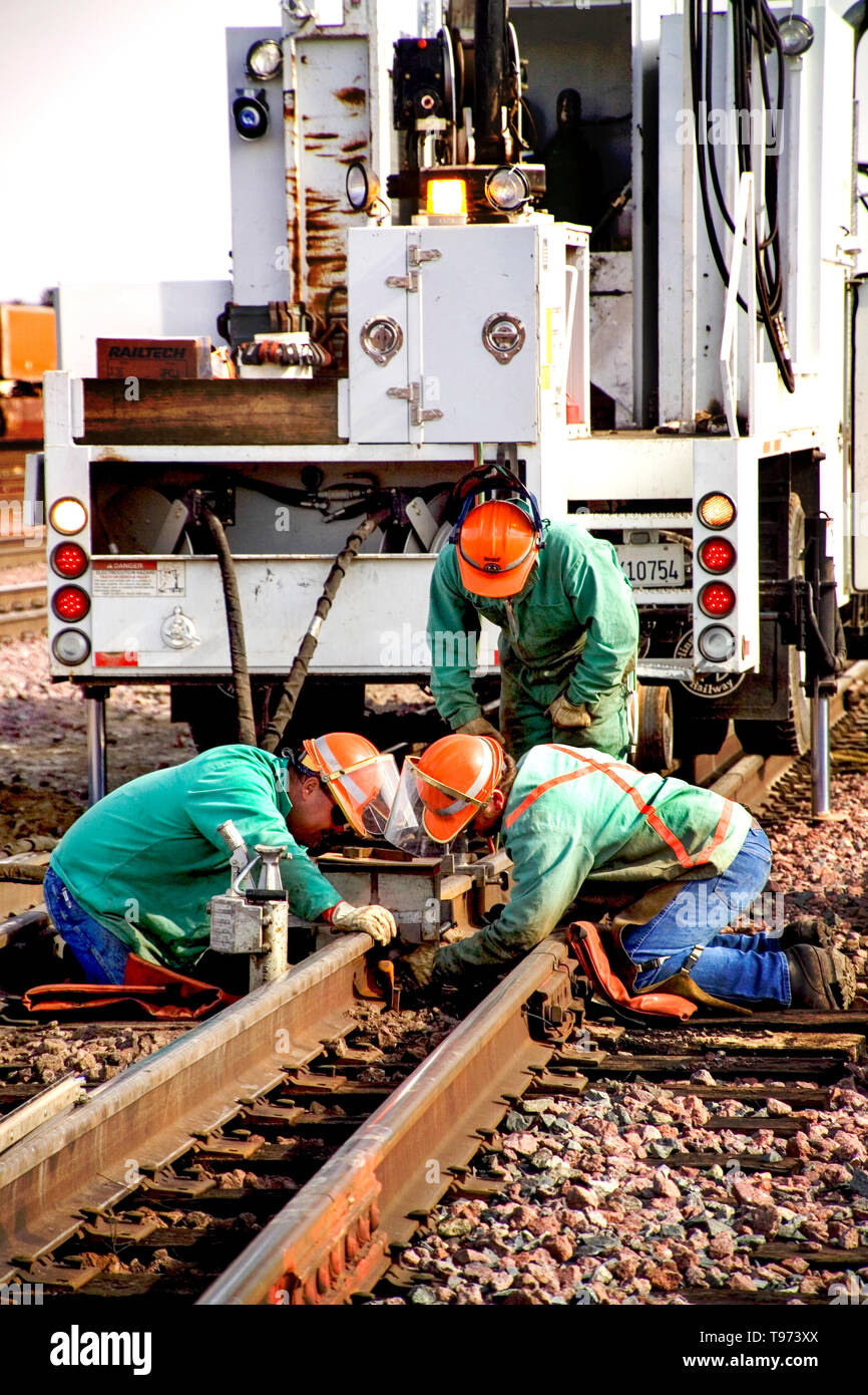 Railroad track maintenance hi-res stock photography and images - Alamy