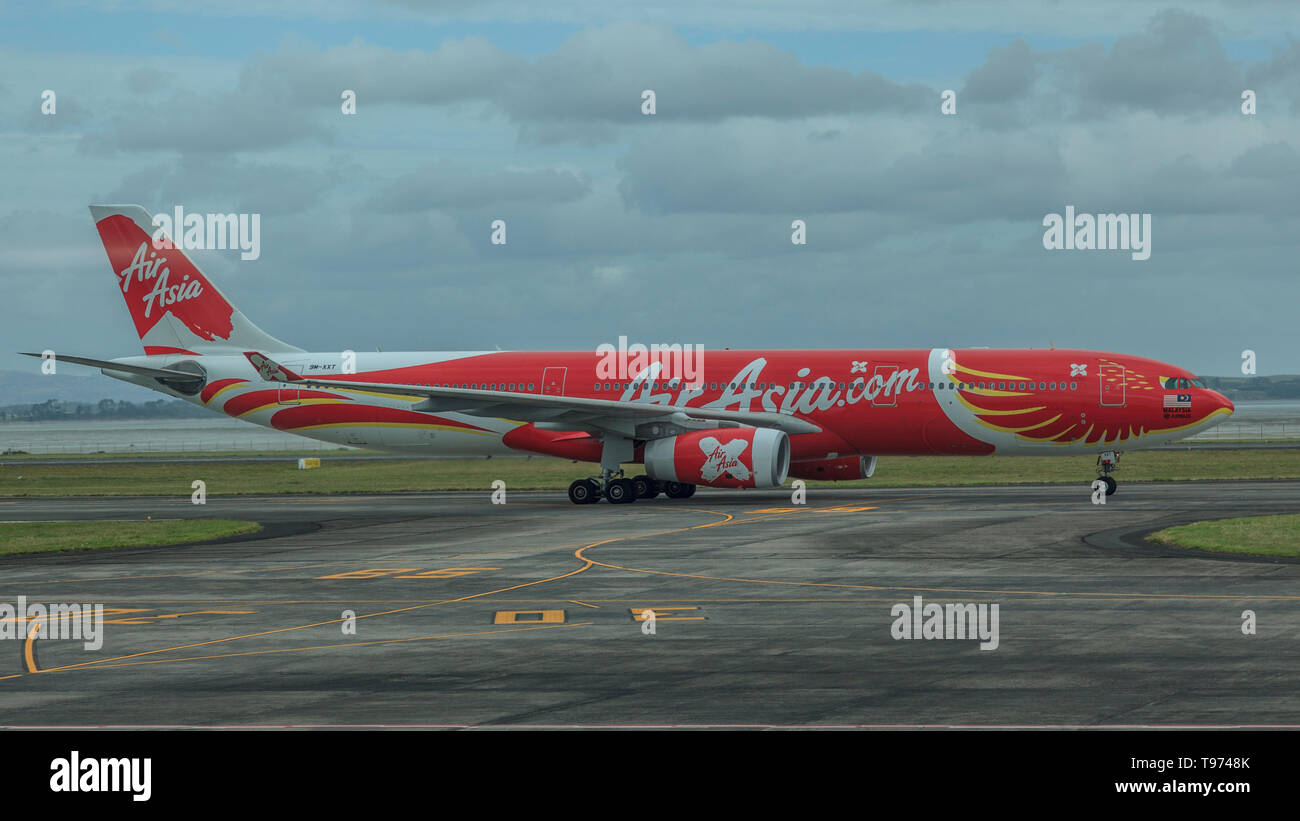 Air Asia X Airbus A330-343 at AKL airport,. NZ Stock Photo - Alamy