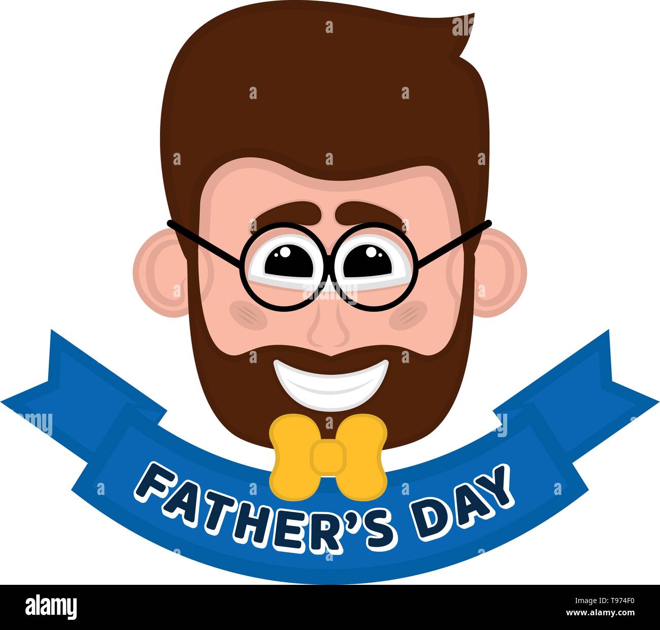 Portrait young father dad Stock Vector Images - Alamy