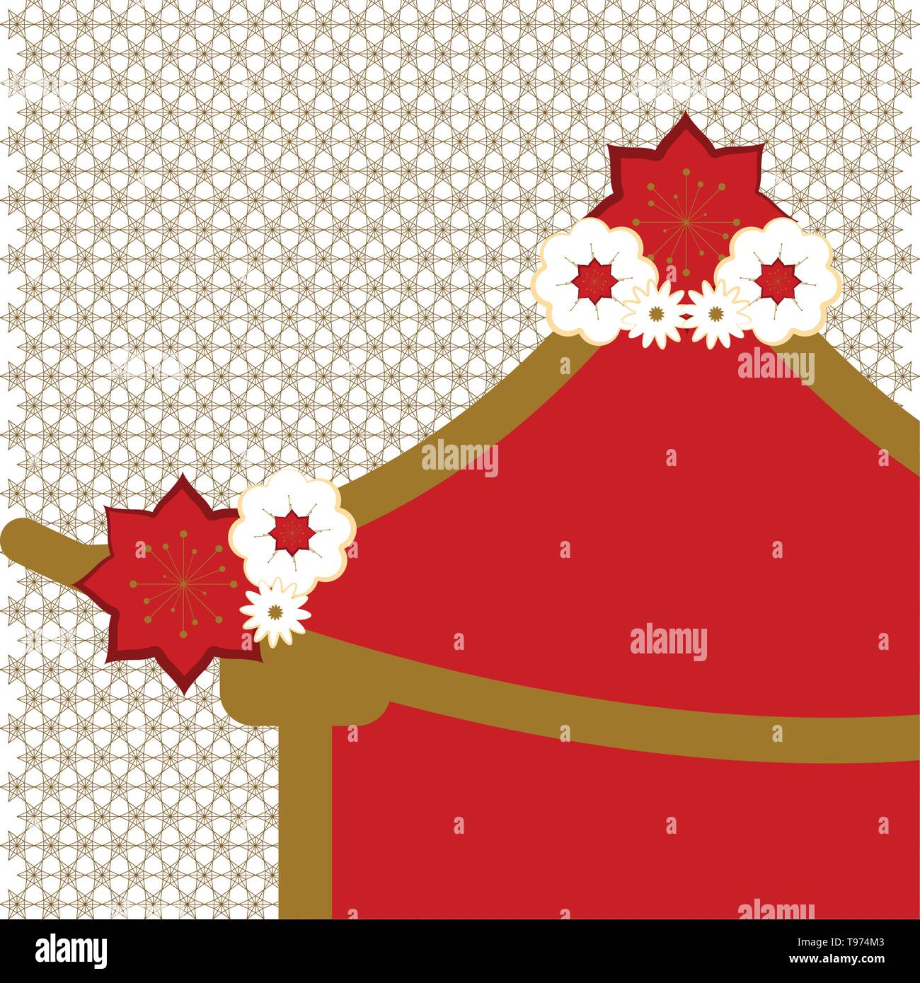 Colored pattern background with a japanese temple Stock Vector Image ...