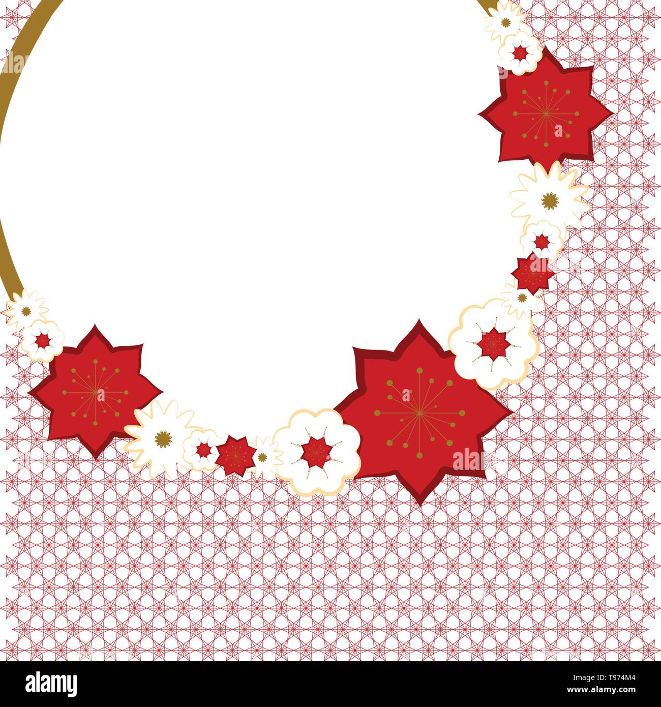 Colored pattern background with a floral frame Stock Vector Image & Art ...