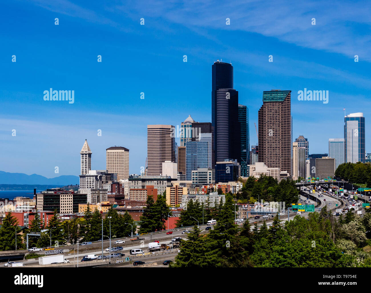 Seattle Skyline, Washington Stock Photo - Alamy