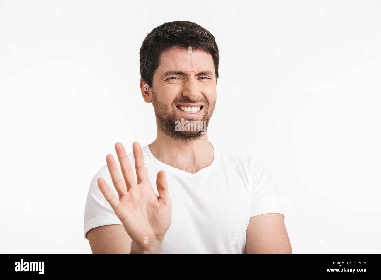 Portrait rejecting casual man doing hi-res stock photography and images ...