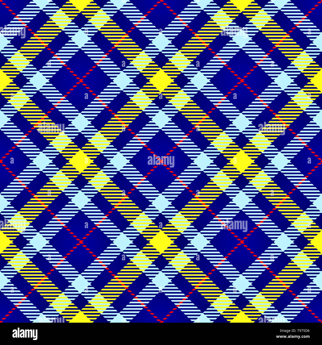 Plaid Fabric Seamless Texture Tile Stock Photo - Alamy