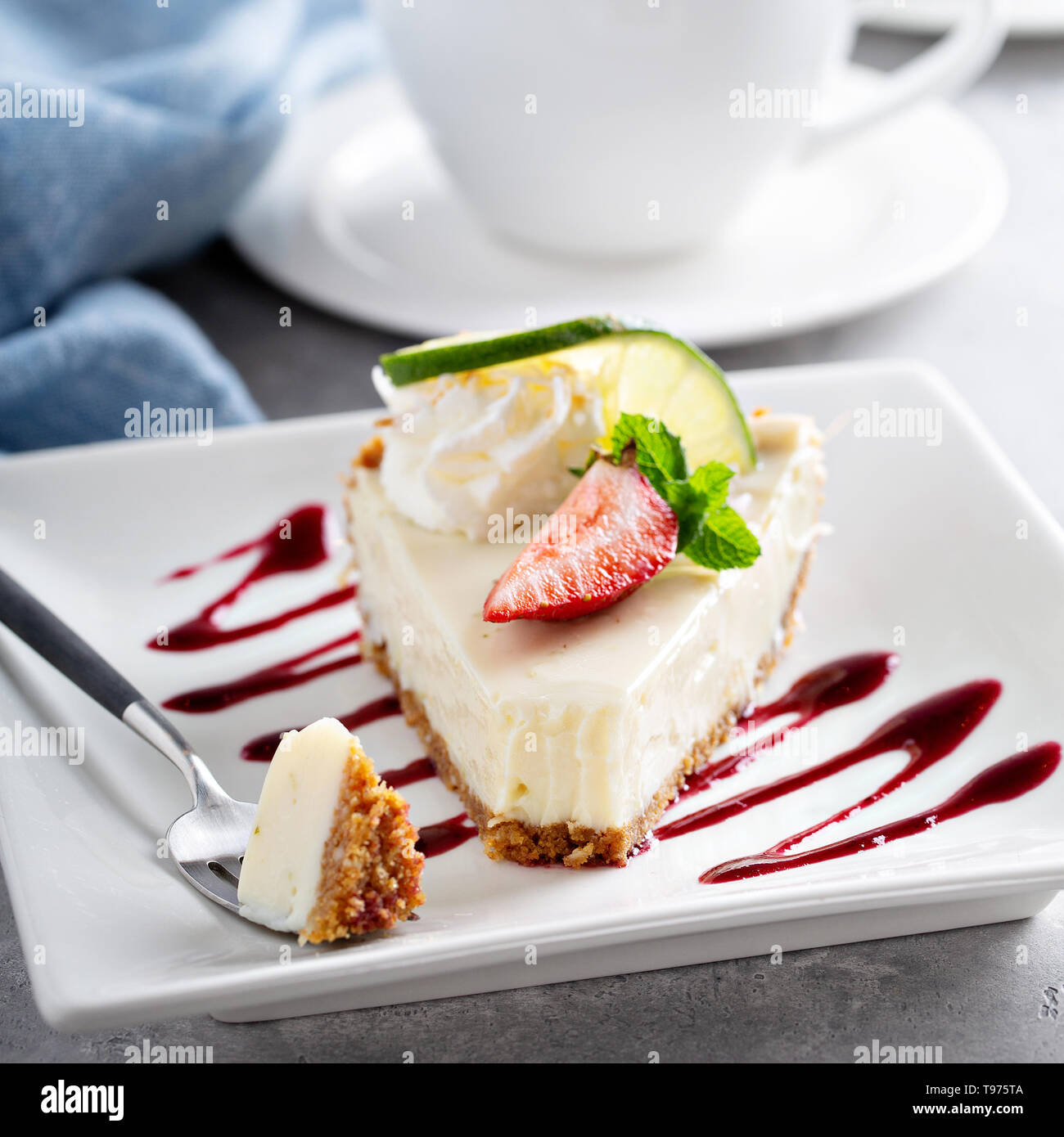 Key lime pie Stock Photo - Alamy