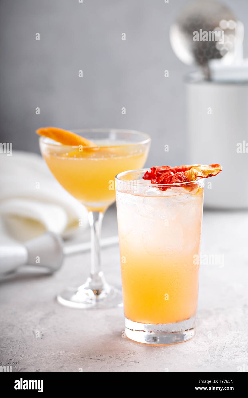 Variety of coctails Stock Photo - Alamy