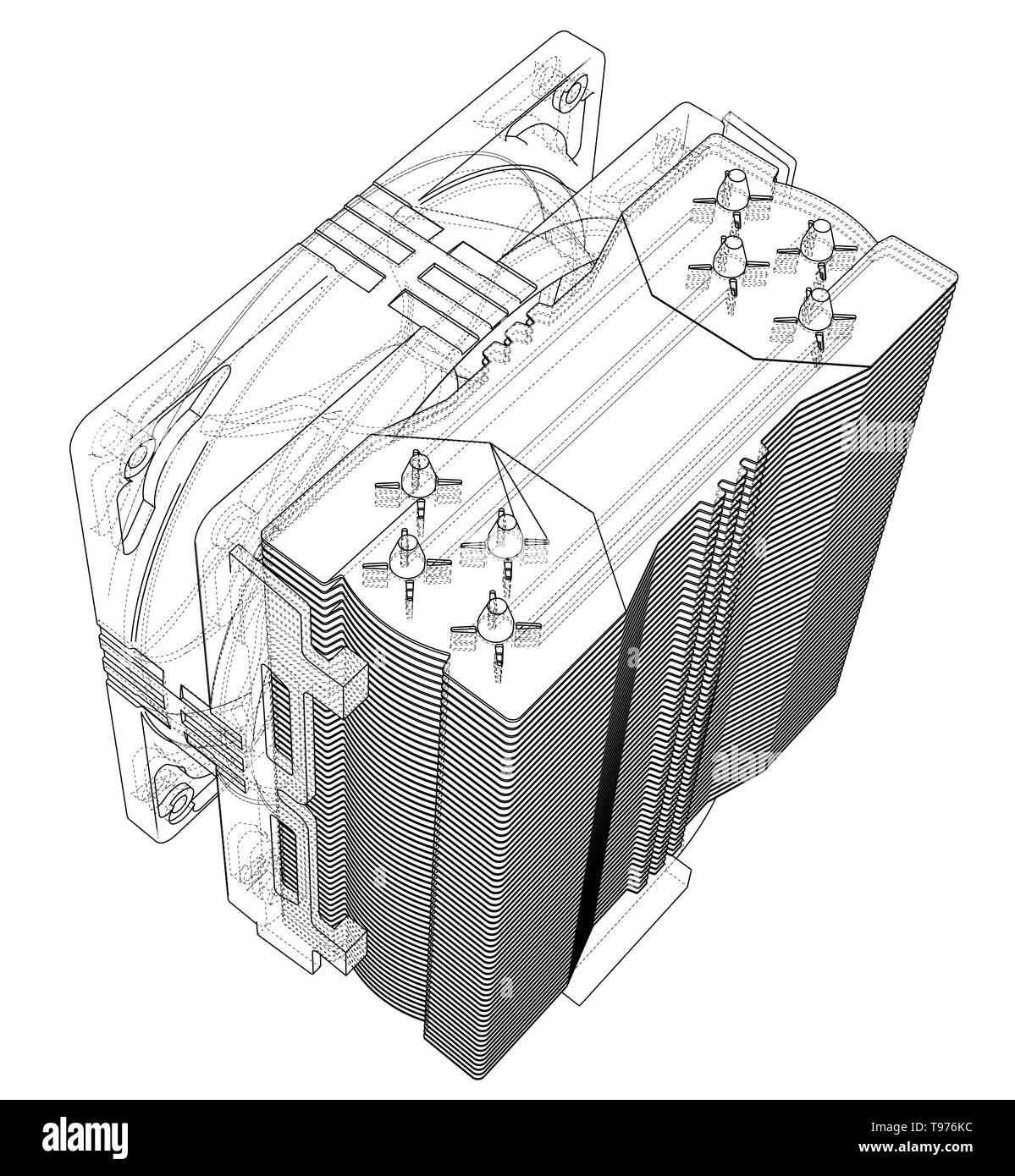 Cpu Coller Concept. Vector Stock Vector Image & Art - Alamy