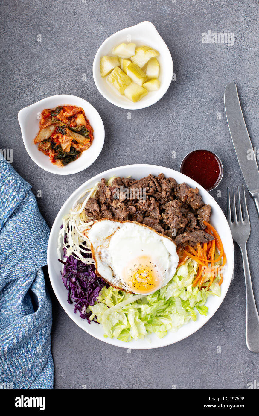 Traditional korean bibimbap Stock Photo - Alamy
