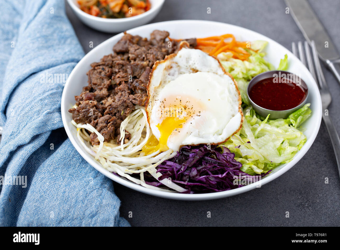 Korean stone pot bibimbap hi-res stock photography and images - Alamy