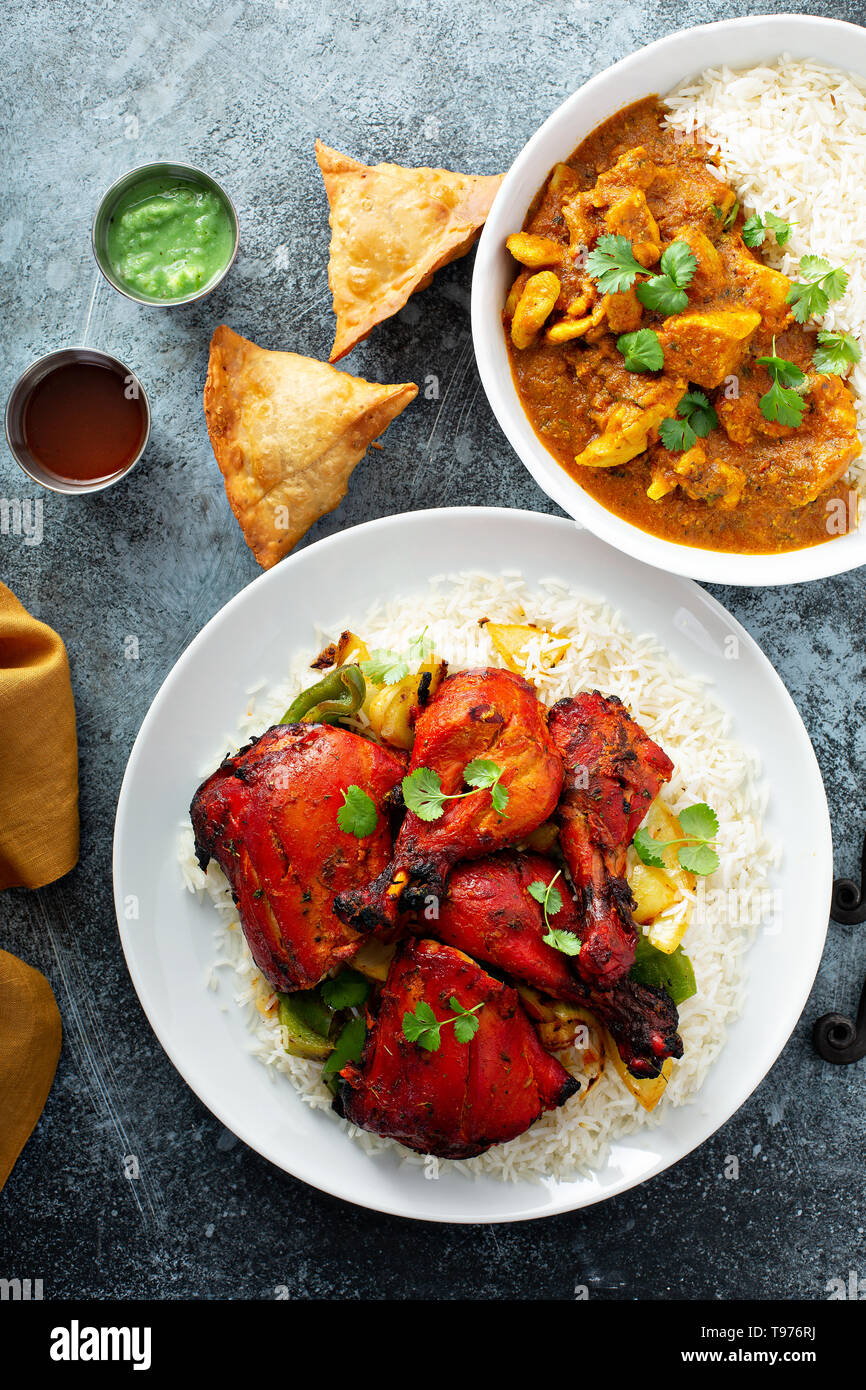 Indian food table hi-res stock photography and images - Alamy