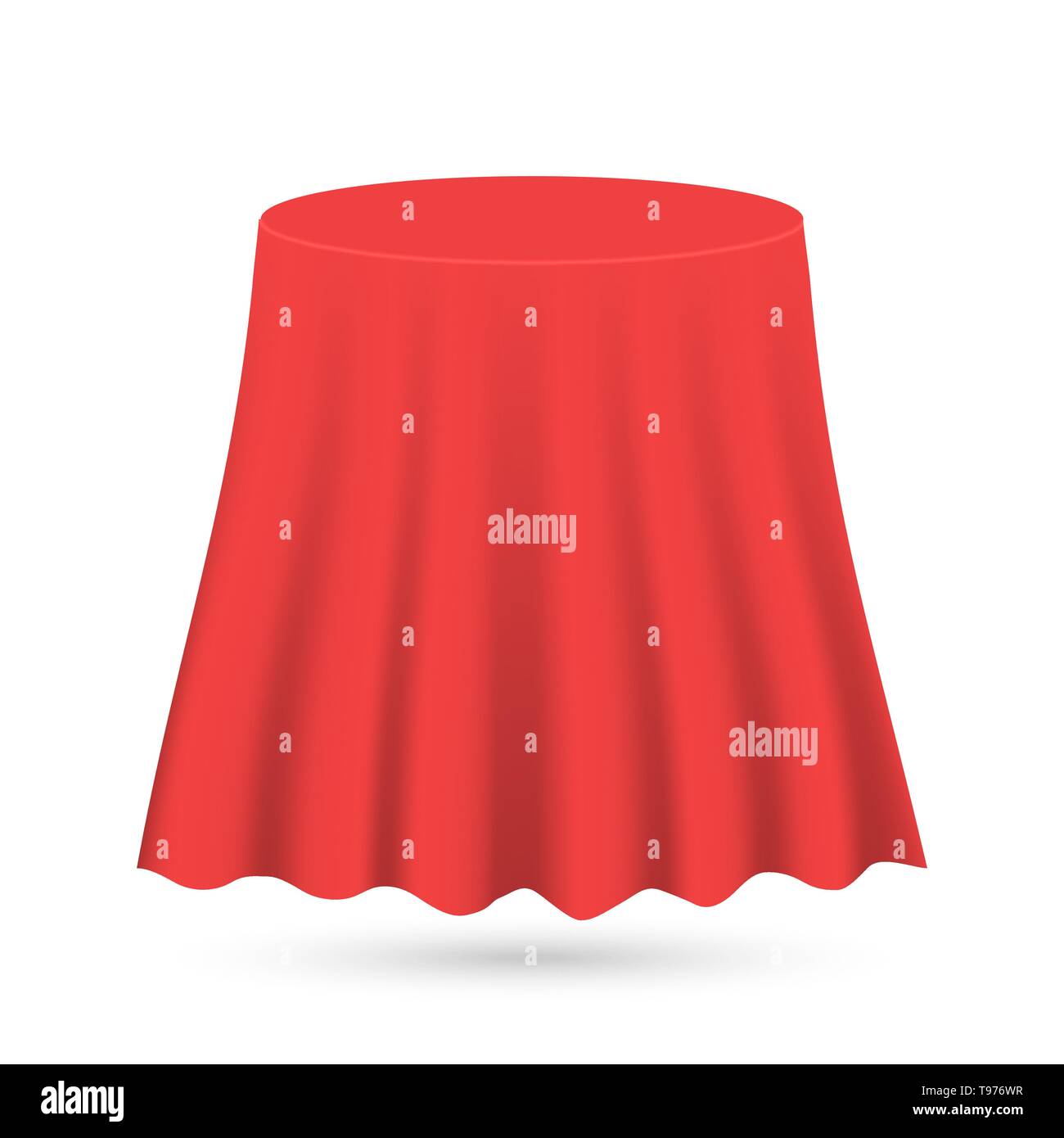 Red silk cloth set Cut Out Stock Images & Pictures - Alamy