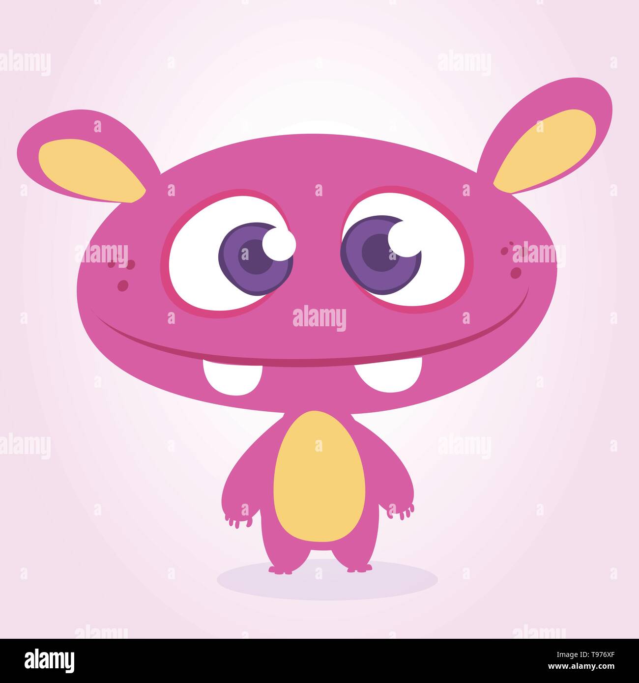 Funny cartoon alien. Vector illustration Stock Vector Image & Art - Alamy