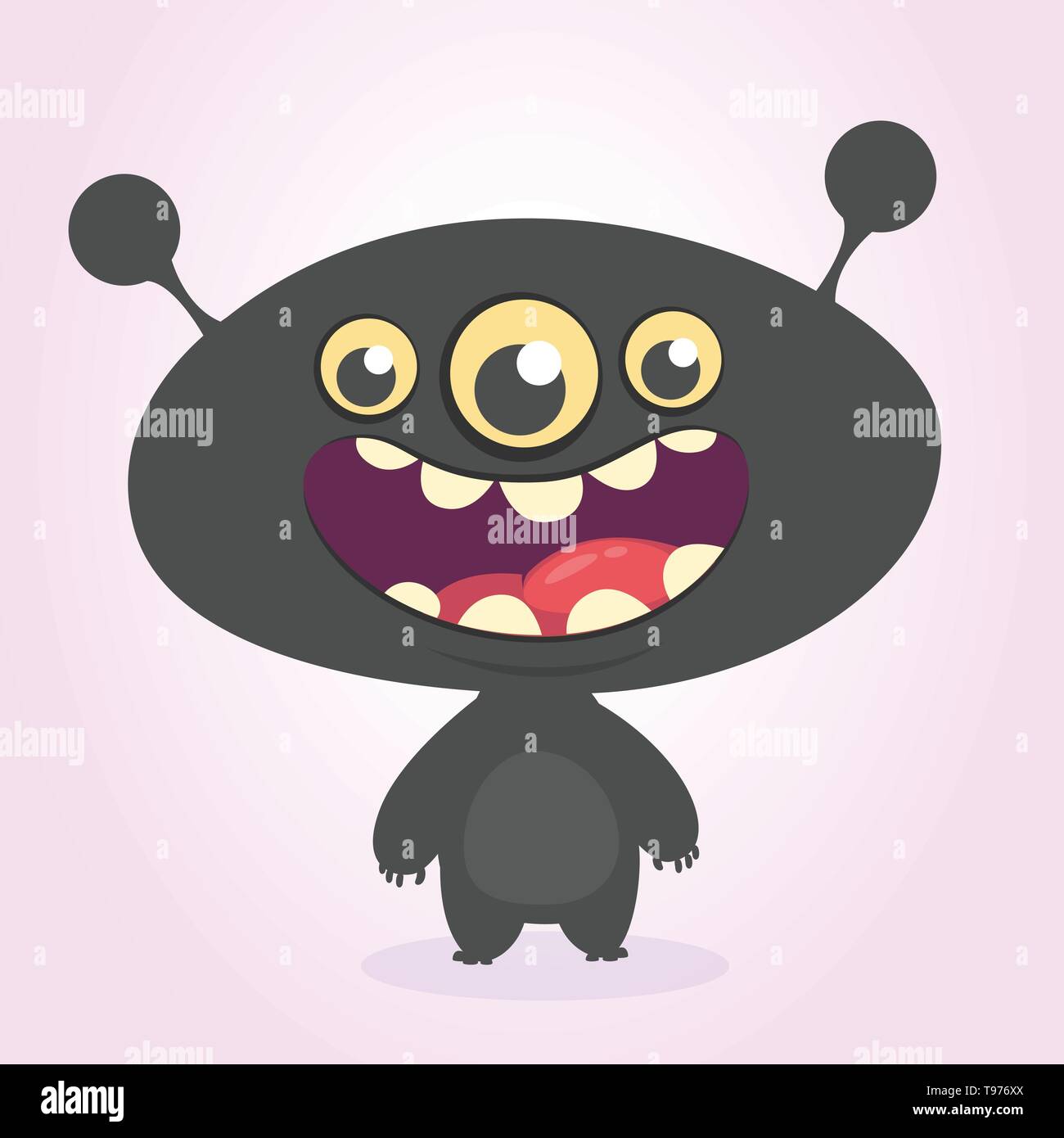 Cute three eyed cartoon hi-res stock photography and images - Alamy