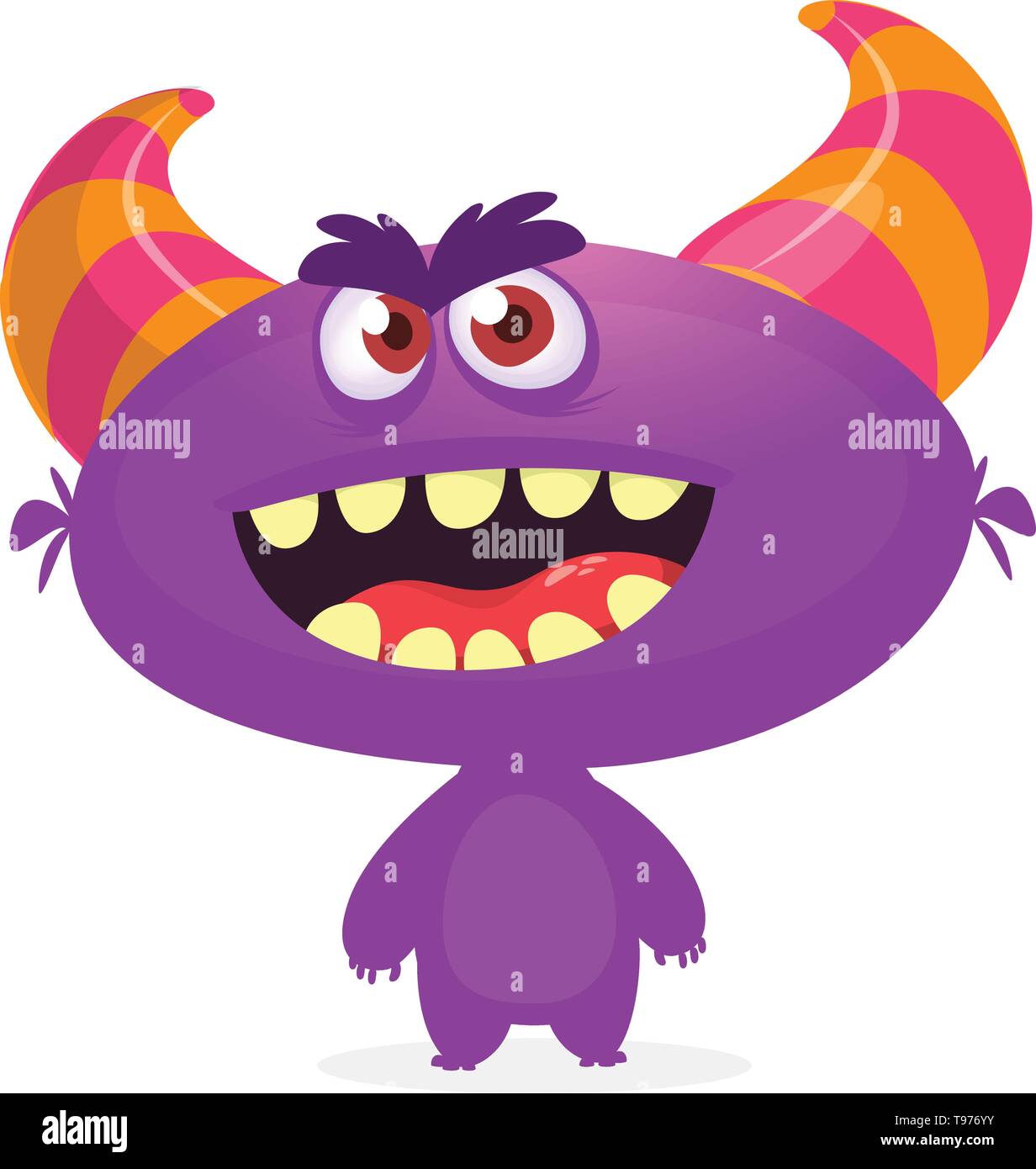 Angry cartoon alien. Vector illustration Stock Vector Image & Art - Alamy