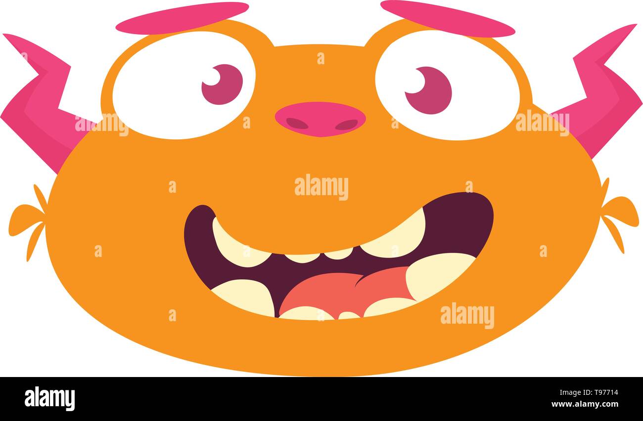Smiling humanoid face Stock Vector Images - Alamy