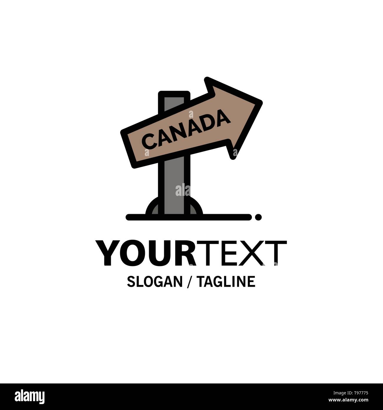 Canada globe location flag hi-res stock photography and images - Alamy