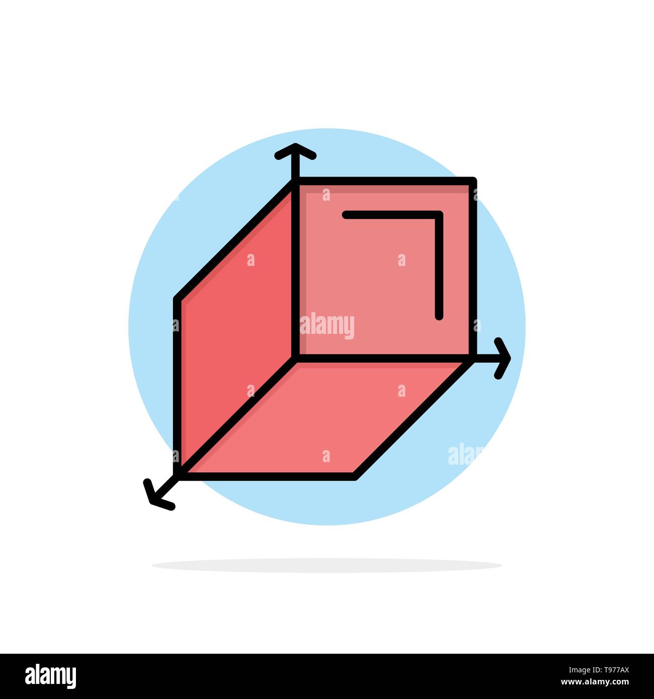 Circle 3d geometry shape technology Cut Out Stock Images & Pictures - Alamy