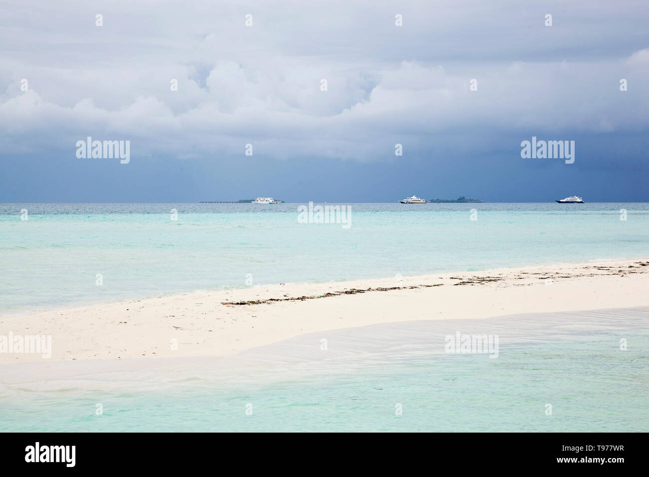 Storm rolling in over Maldives Stock Photo - Alamy