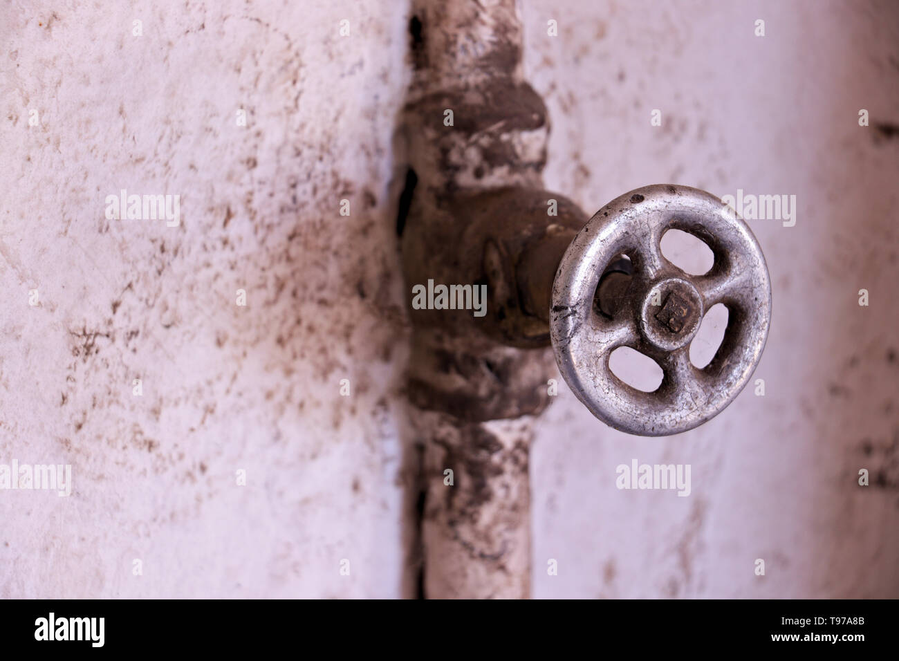 small bronze valve from side Stock Photo - Alamy