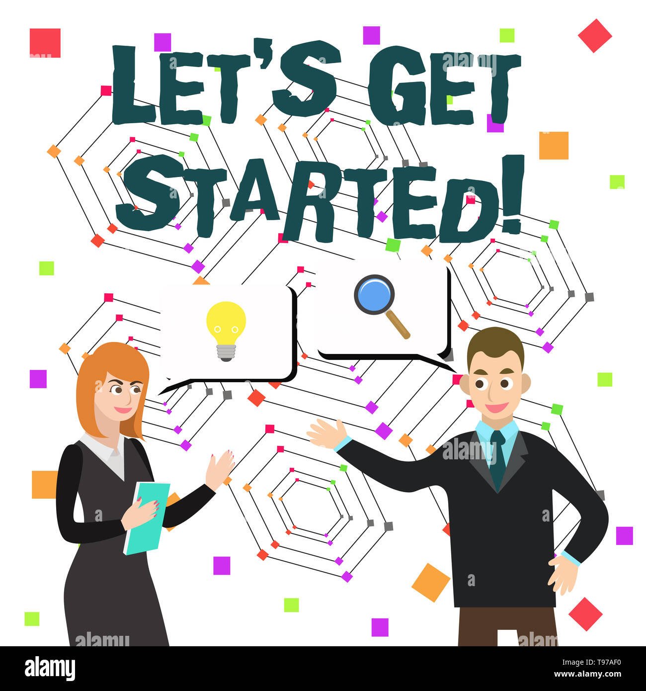 Word writing text Let S Get Started. Business photo showcasing ...