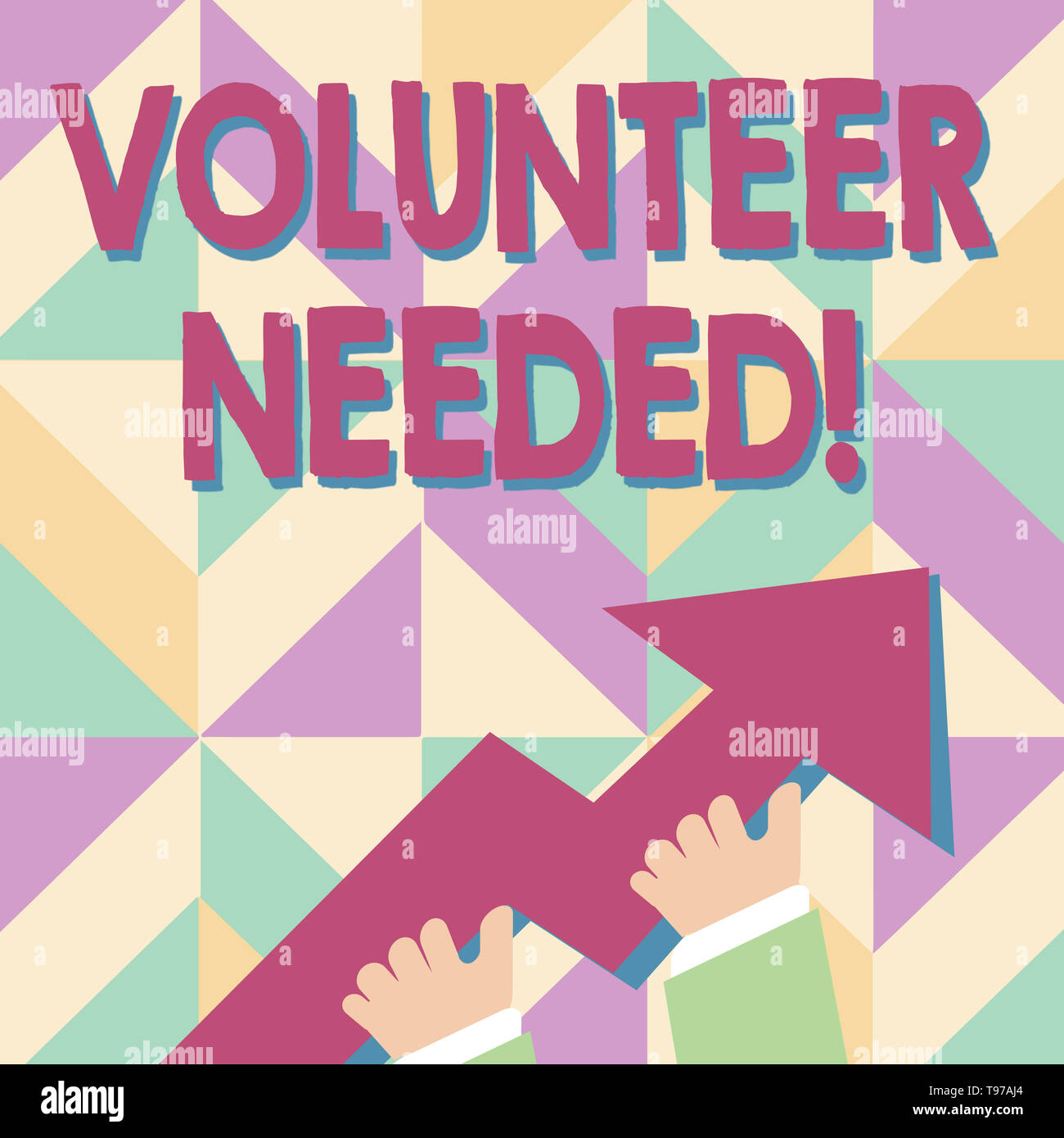Handwriting text Volunteer Needed. Conceptual photo asking ...
