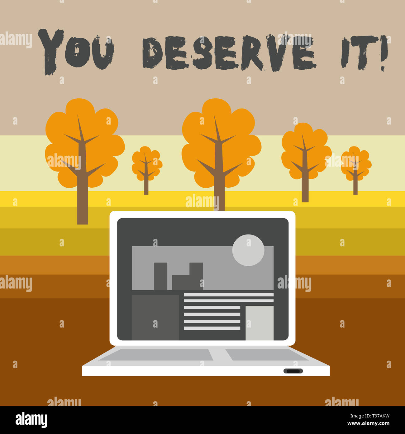 Conceptual hand writing showing You Deserve It. Concept meaning should ...