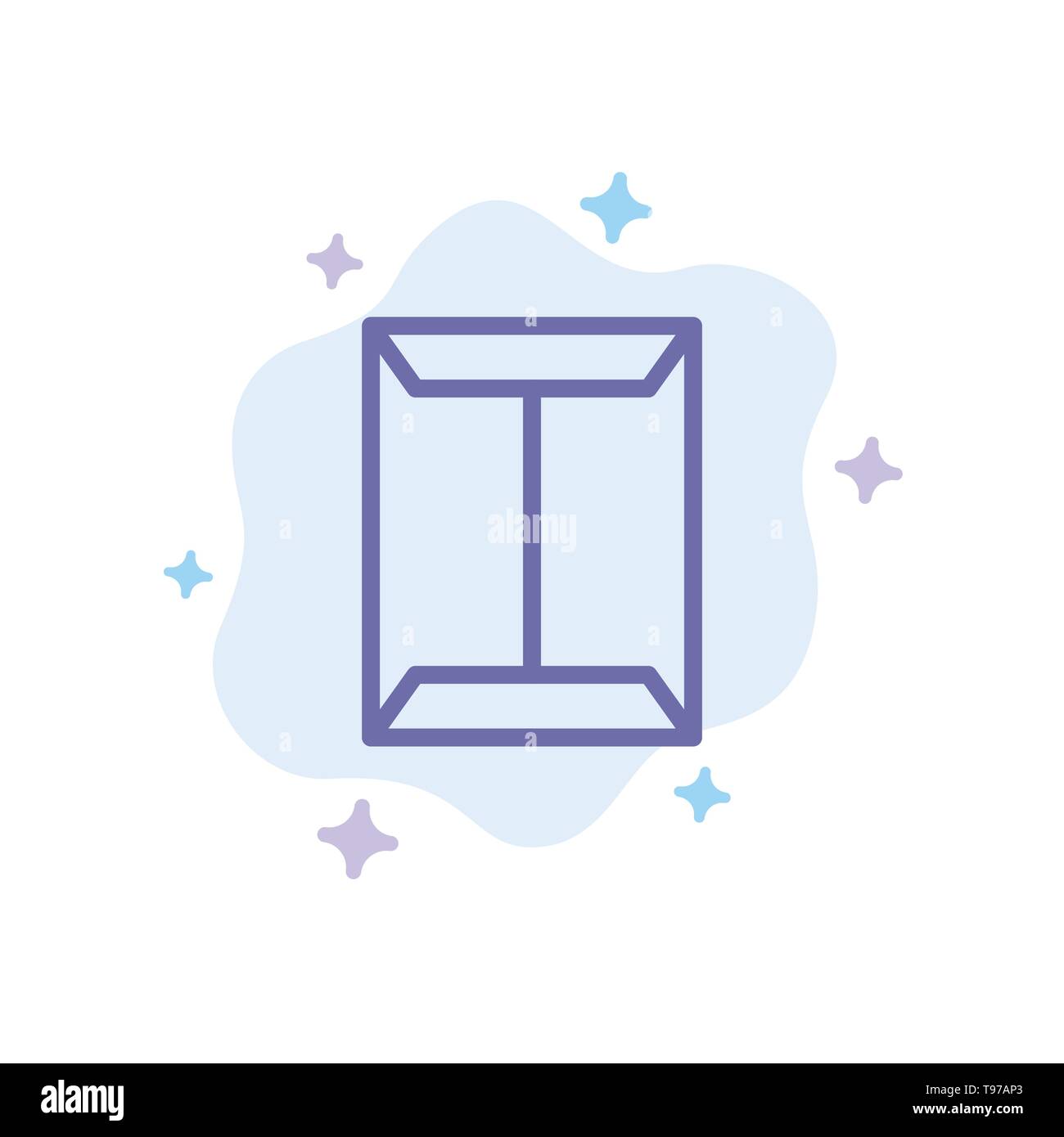 Window, Rack, Open, Closet, Box Blue Icon on Abstract Cloud Background ... Window, Rack, Open, Closet, Box Blue Icon on Abstract Cloud Background ...