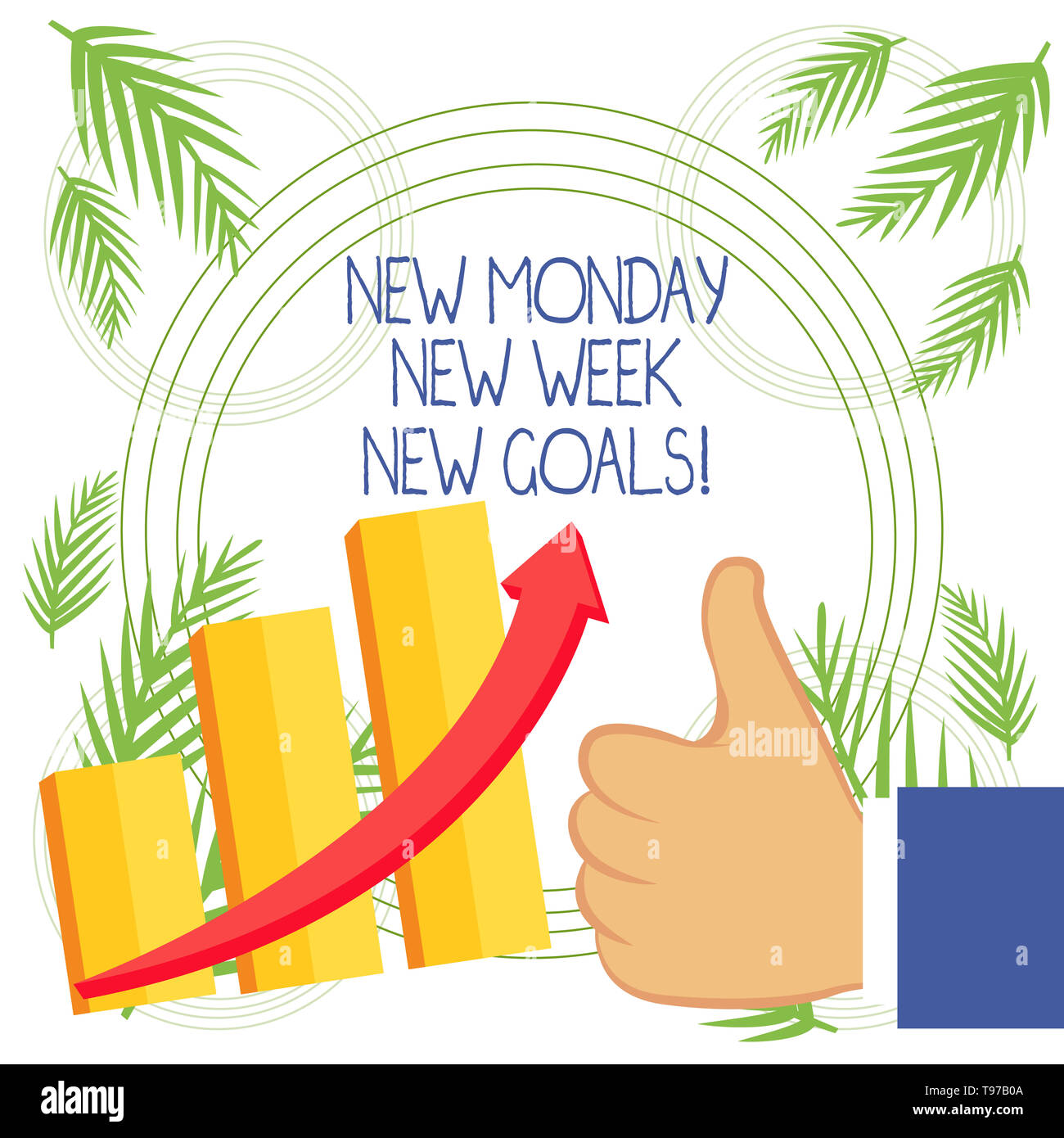 Conceptual hand writing showing New Monday New Week New Goals. Concept ...