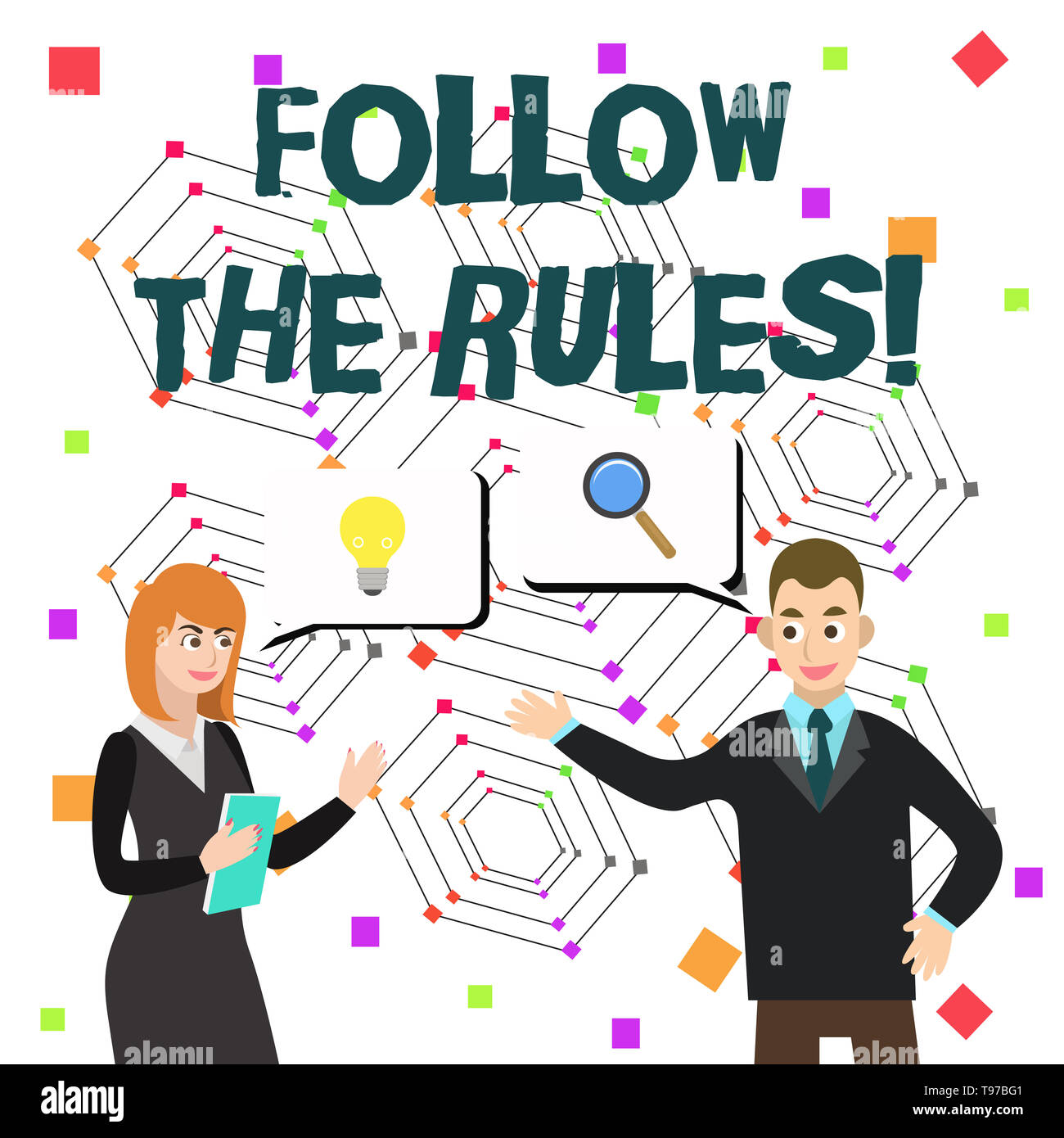 Guideline and procedure Cut Out Stock Images & Pictures - Alamy