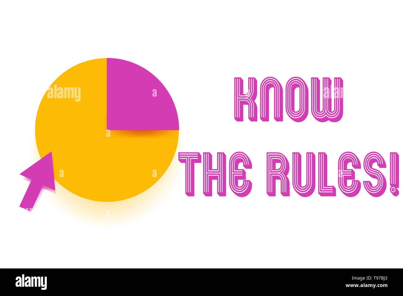 Text sign showing Know The Rules. Business photo showcasing set ...