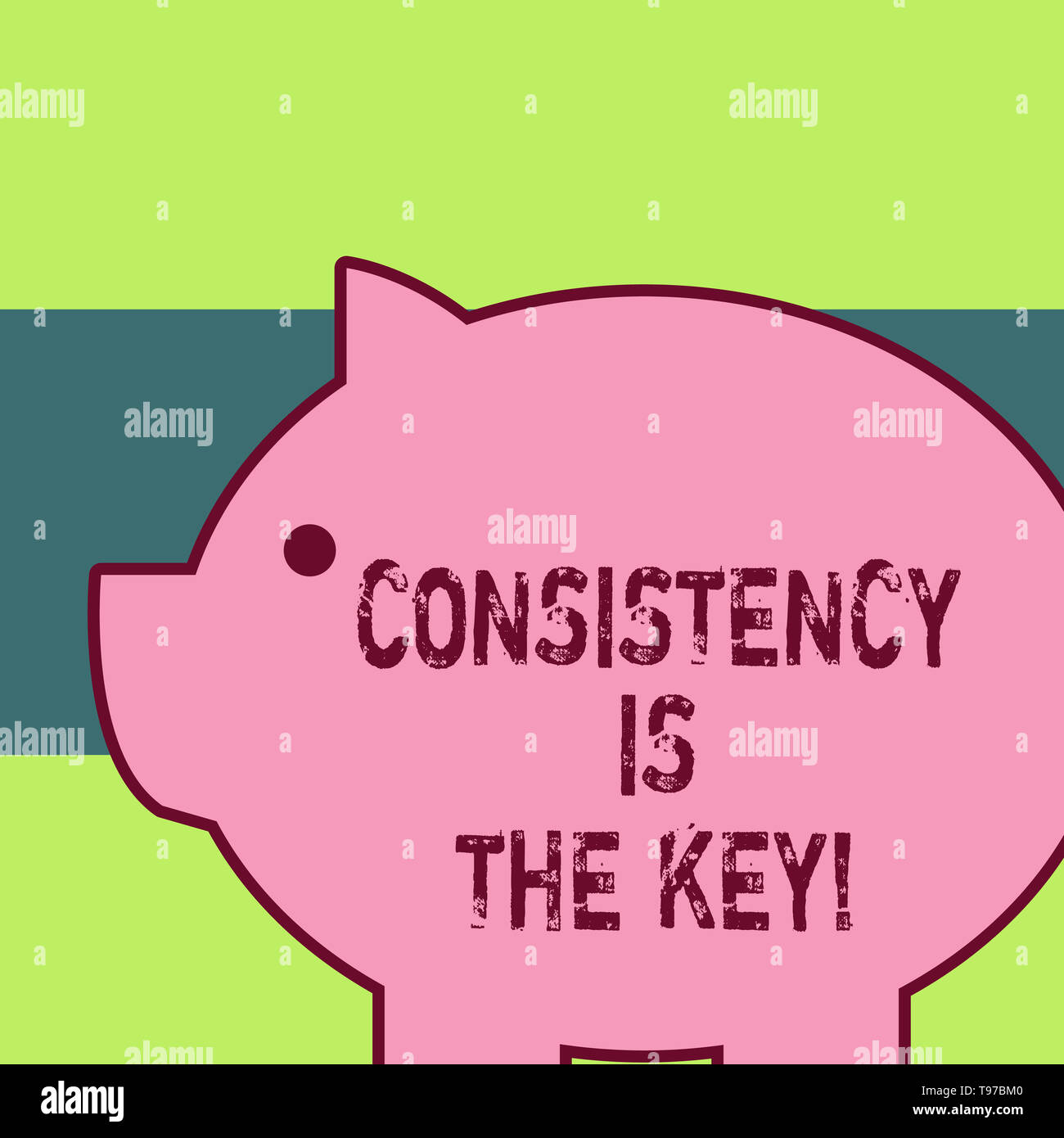 Handwriting text writing Consistency Is The Key. Conceptual photo by ...