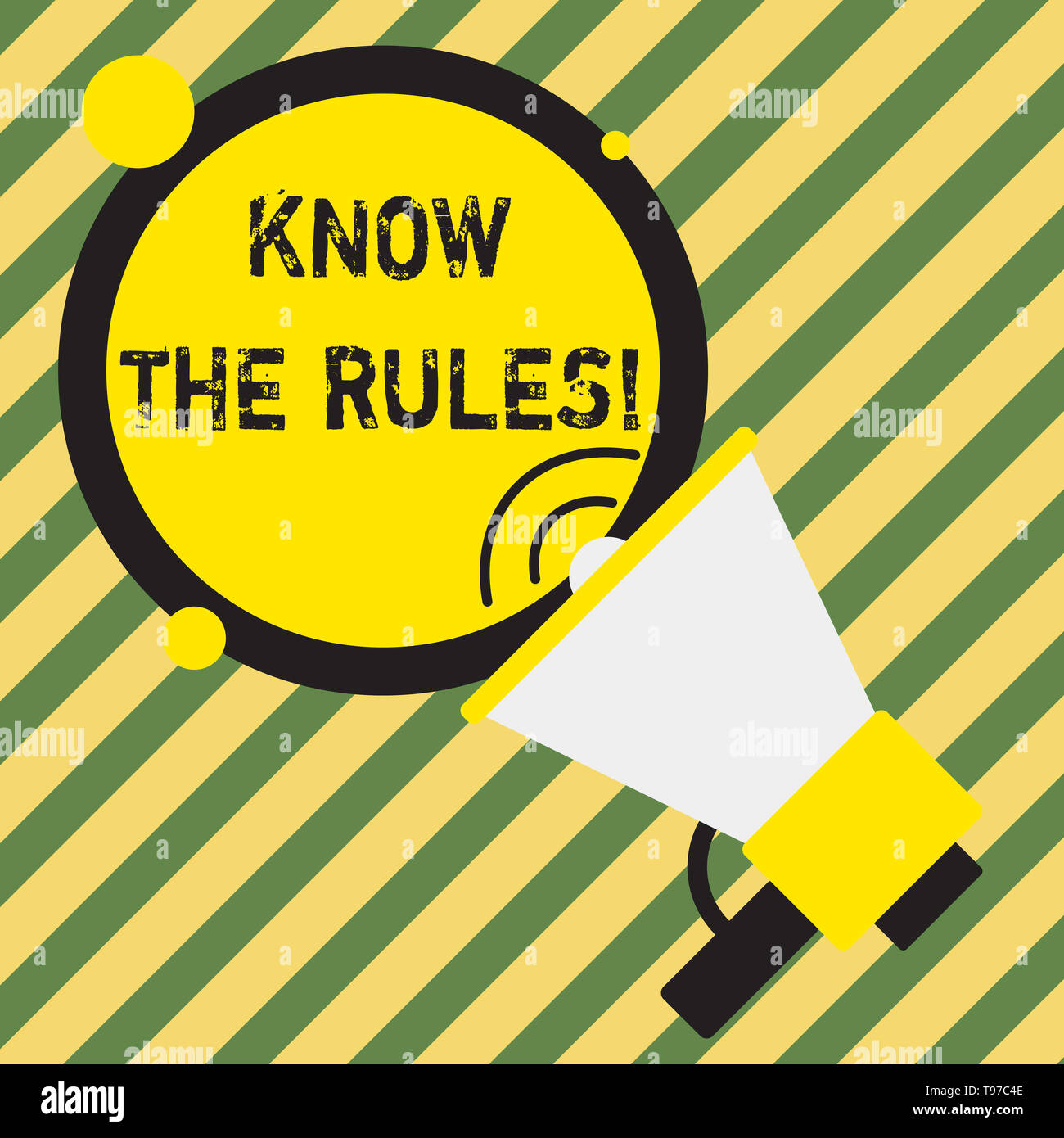 Word writing text Know The Rules. Business photo showcasing set ...