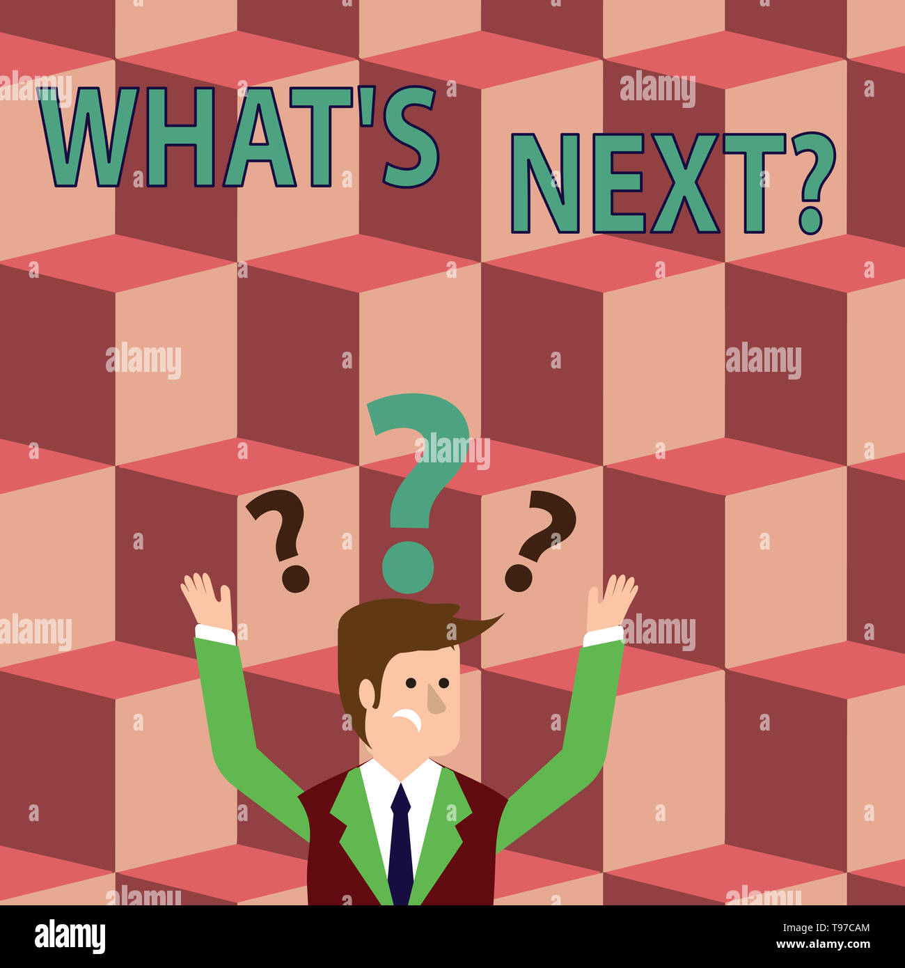 Writing note showing What S Next Question. Business concept for asking ...