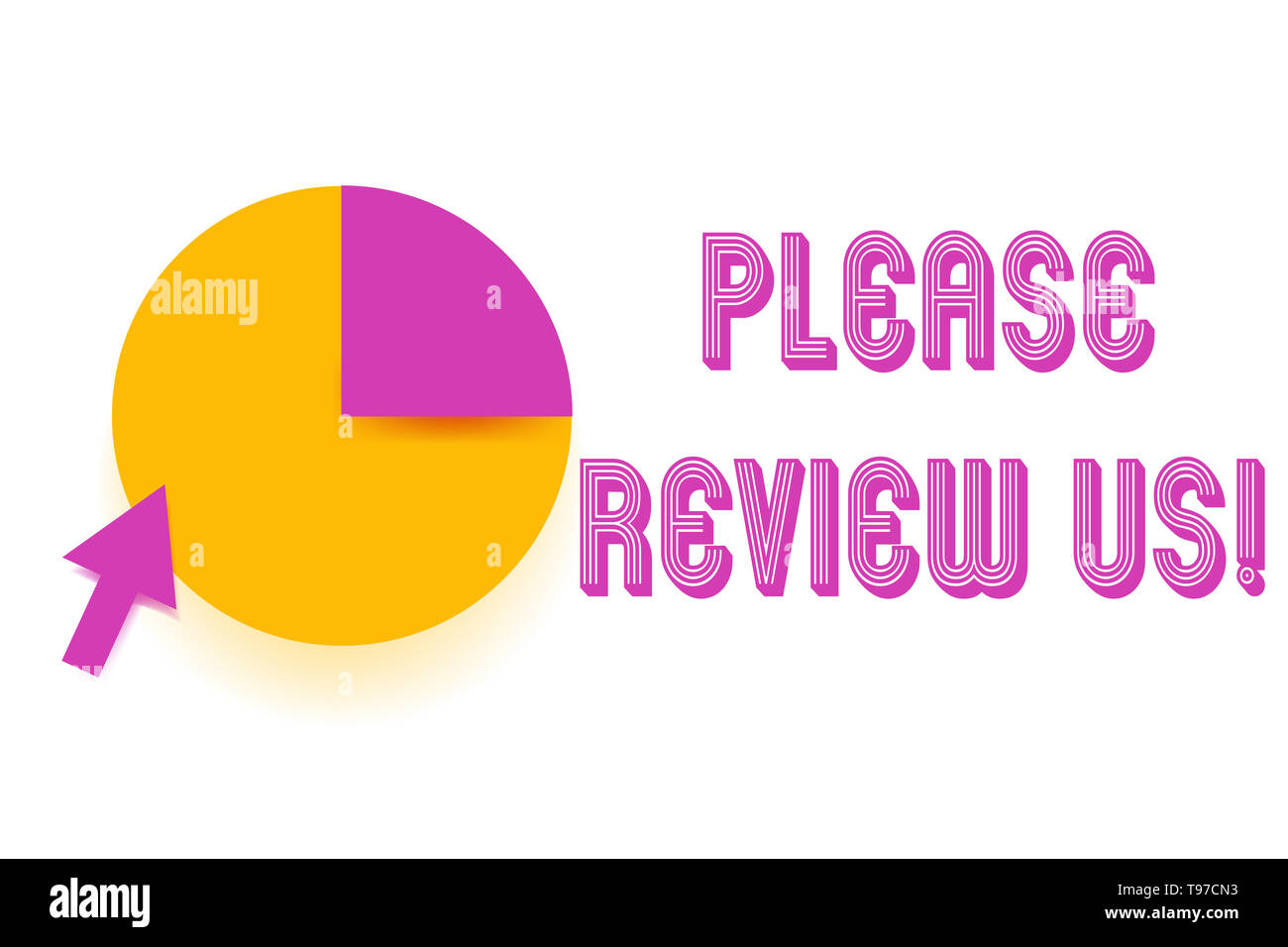 Text sign showing Please Review Us. Business photo showcasing situation ...