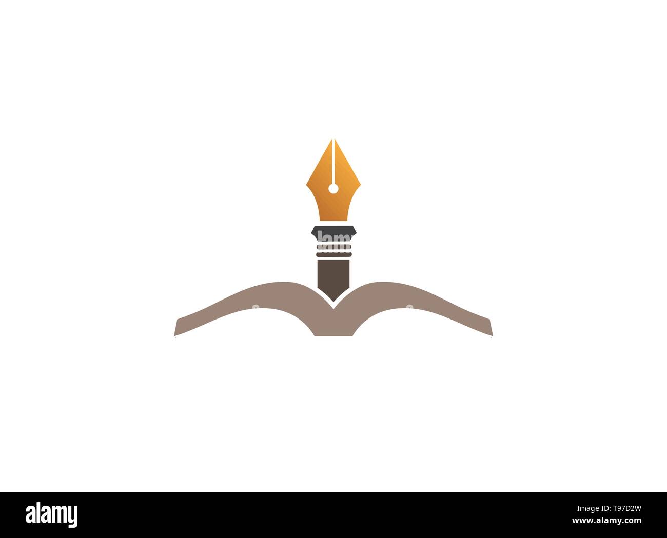 Book And Pen Logo