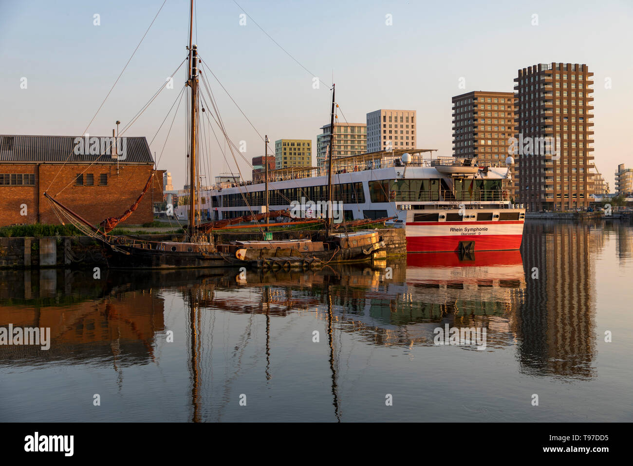 Residential skyscrapers at the old dock Kattendijkdok, in the city ...