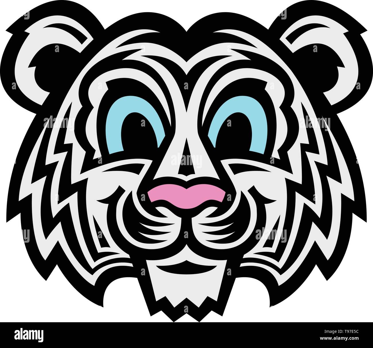 Cute Cartoon Tiger Cat Stock Vector Image & Art - Alamy